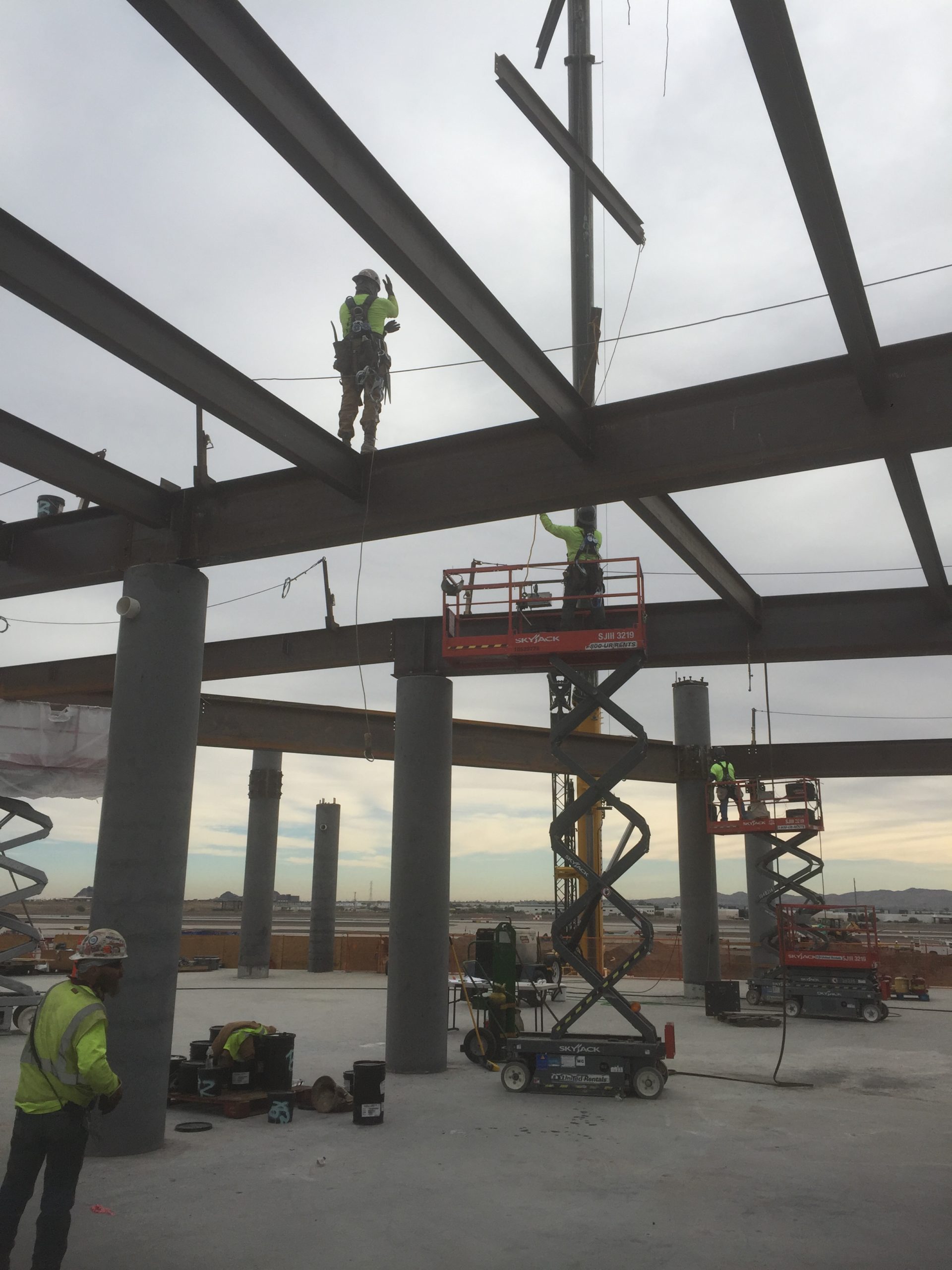 Terminal 4 Steel work Underway - Pro Steel Erectors